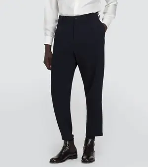 Giorgio Armani Virgin Wool Straight Trousers