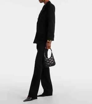 Saint Laurent Lee 75 Polished Leather Slingback Pumps - Black