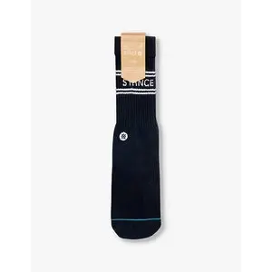 Stance Branded Stripe Pack-of-three Cotton-blend Socks - Blk