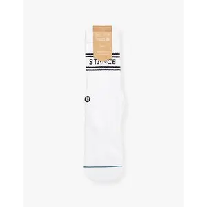 Stance Branded Stripe Pack-of-three Cotton-blend Socks - Wht