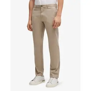BOSS Slim-fit Straight-leg Stretch-cotton Chinos