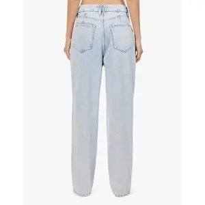 Good American Good 90s Wide-leg Cotton-blend Denim Jeans