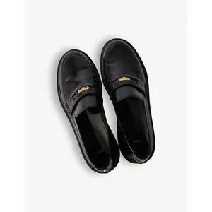 Maje Hardware-embellished Flat Loafers - Noir / Gris