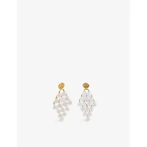Monica Vinader Capri Keshi Pearl Drop Earrings - Yellow Gold