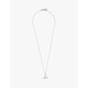 VIVIENNE WESTWOOD Feodora Orb Pendant Brass Necklace - Platinum