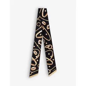 CARTIER Precious Mundanity Graphic-print Silk-twill Headband - Black