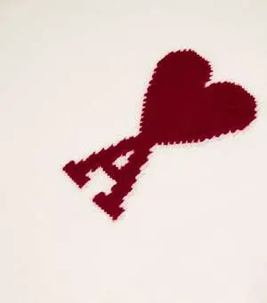Ami Wool De Coeur Sweater - White