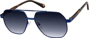 Zenni Aviator Full Rim Frame Sunglasses - Blue