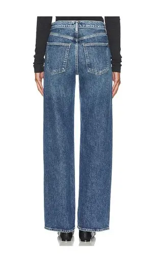 AGOLDE Harper Mid Rise Relaxed Straight Jeans - Denim-medium