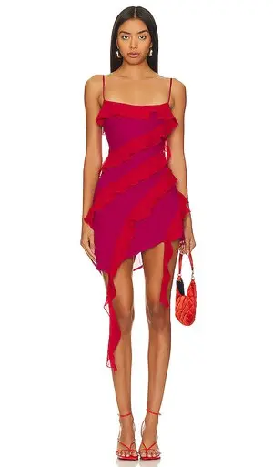 LOVERS AND FRIENDS Marisol Mini Dress - Red