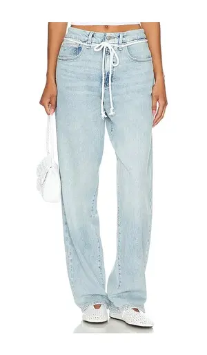 Good American Good 90s Loose Drawstring Jeans