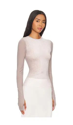 AFRM Kaylee Mesh Top - Nude Illusion