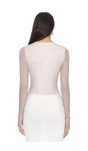 AFRM Kaylee Mesh Top - Nude Illusion