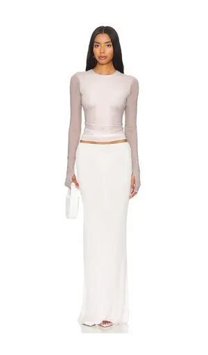AFRM Kaylee Mesh Top - Nude Illusion