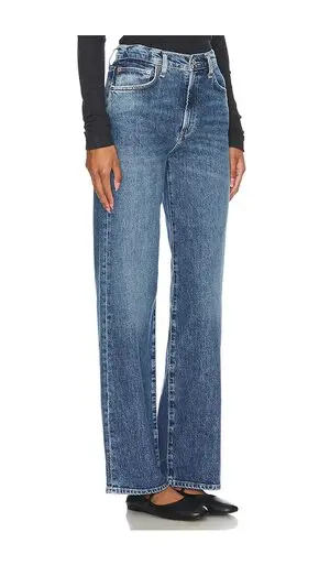 AGOLDE Harper Mid Rise Relaxed Straight In Blue - Fix