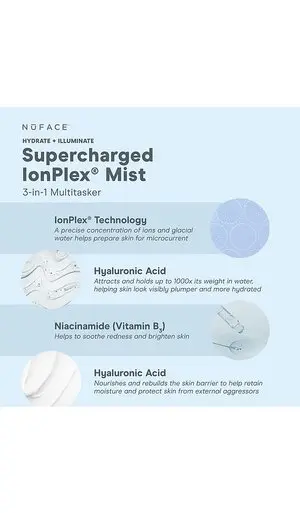 NuFACE Supercharged Ionplex Facial Mist
