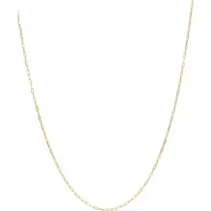 ANA LUISA 10k Recycled Solid Paperclip Necklace - Gold