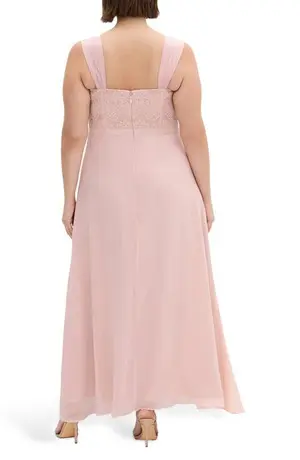 City Chic Sweet Evie Maxi Dress - Sweet Rose