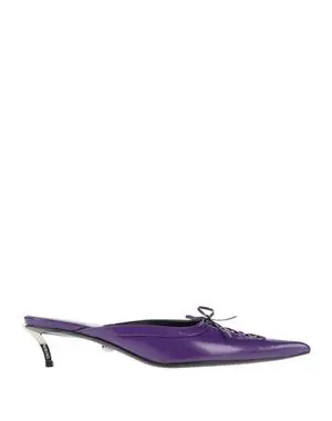 Versace Glossed Mules Clogs For Women