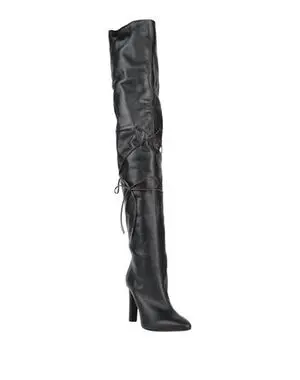MANILA GRACE Leather Over-the-knee Boots