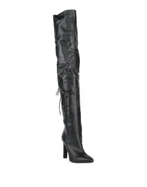 MANILA GRACE Leather Over-the-knee Boots