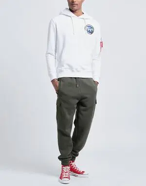 Alpha Industries Hooded Sweatshirt With Logo And Detachable Application