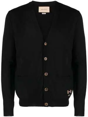 Gucci Intarsia-knit Wool Cardigan
