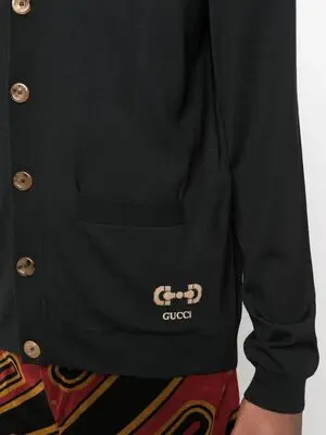 Gucci Intarsia-knit Wool Cardigan