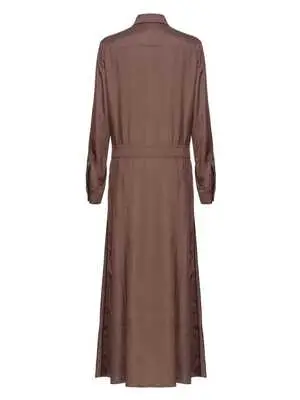 Pinko Long-sleeve Maxi Shirt Dress