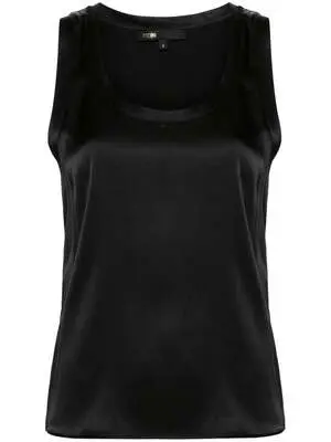 Maje Silk Tank Top - Black