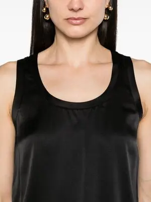 Maje Silk Tank Top - Black