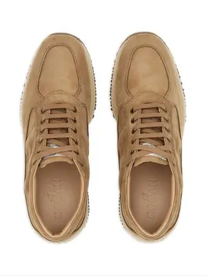Hogan Interactive Lace-up Sneakers - Brown