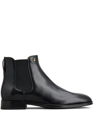 TOD'S Logo-plaque Leather Ankle Boots