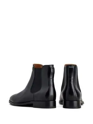 TOD'S Logo-plaque Leather Ankle Boots