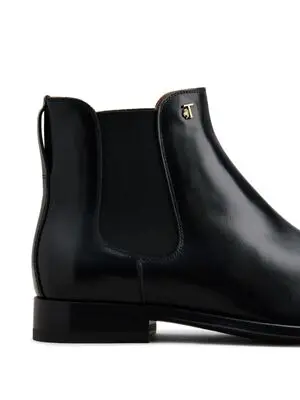 TOD'S Logo-plaque Leather Ankle Boots