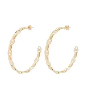 Rabanne Logo Hoop Earrings