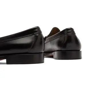 G.H. BASS & CO. Lincoln Horse Bit Loafer - Black Leather