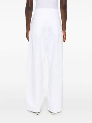 RÓHE Low-rise Wide-leg Jeans - White