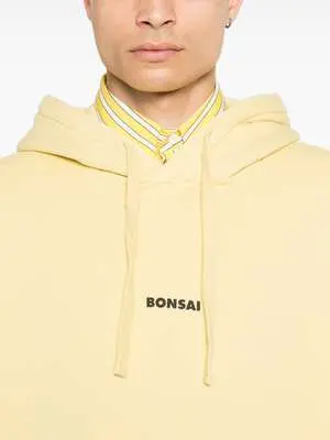 BONSAI Logo-print Hoodie - Yellow