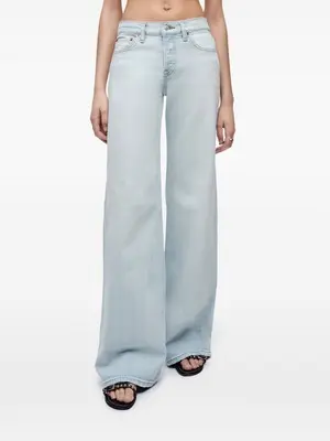 RE/DONE Mid-rise Wide Leg Jeans