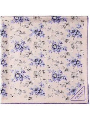 PRADA Floral-print Scarf