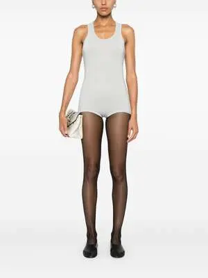 IOANA CIOLACU Metallic-thread Bodysuit