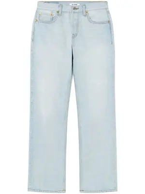 RE/DONE Easy Straight Cropped Jeans