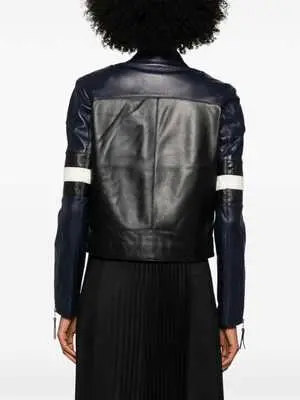 P.a.r.o.s.h Zip-up Leather Biker Jacket
