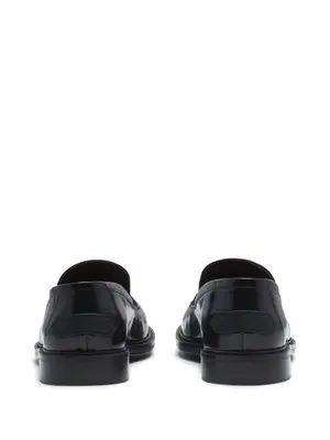 Lanvin Spinto Glossy-Leather Loafers In Black - 40% Off  display picture 2