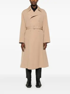 JIL SANDER Wool Gabardine Trench Coat