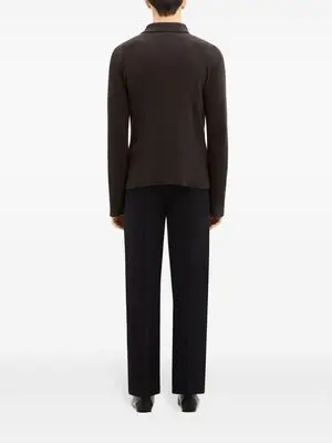 COURREGES Cootn-wool Blend Polo - Brown