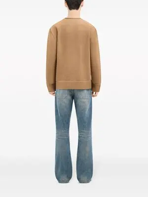 COURREGES Zip-detailing Wool Sweater
