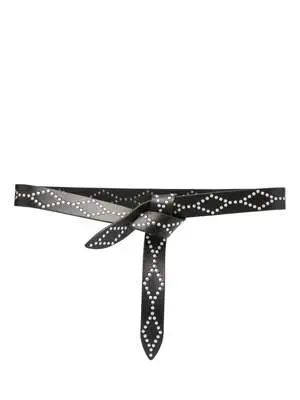Isabel Marant Lecce Leather Belt - Black