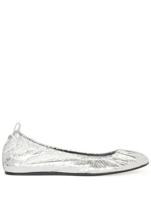 Isabel Marant Etoile Silver Tone Flats For Women